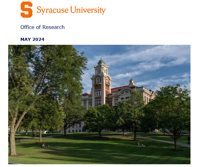 Office of Research Newsletter - Office of Research – Syracuse University